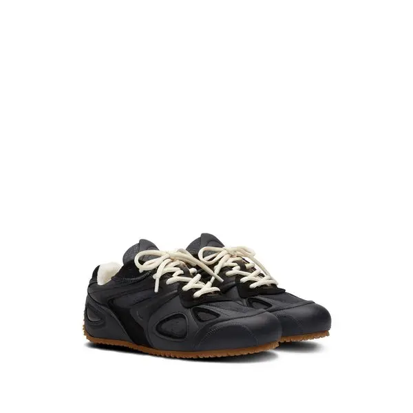 Axel Arigato Leather And Suede Paneled Lace-up Trainers - Black