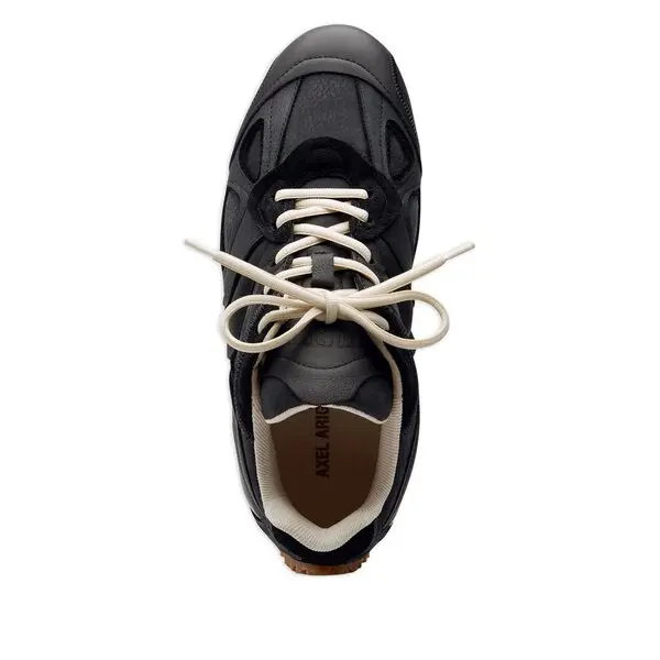 Axel Arigato Leather And Suede Paneled Lace-up Trainers - Black