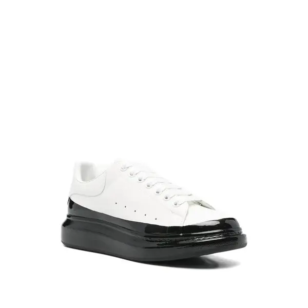 Alexander McQueen Leather Low-top Sneakers With Platform Sole - White