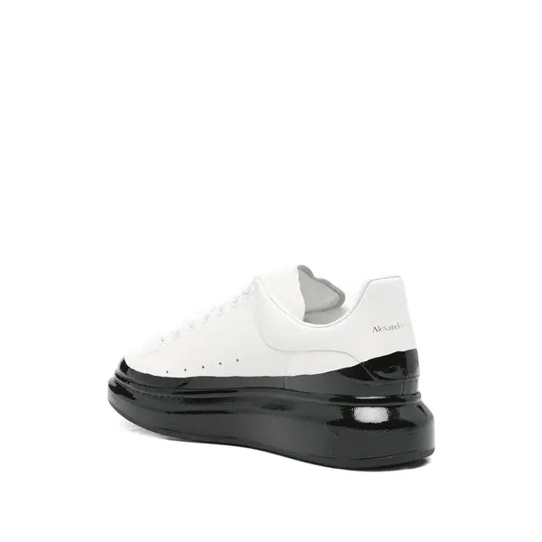 Alexander McQueen Leather Low-top Sneakers With Platform Sole - White