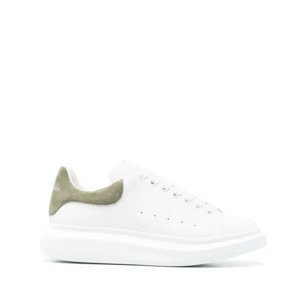 Alexander McQueen Leather Low-top Sneakers With Platform Sole - White