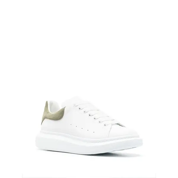 Alexander McQueen Leather Low-top Sneakers With Platform Sole - White