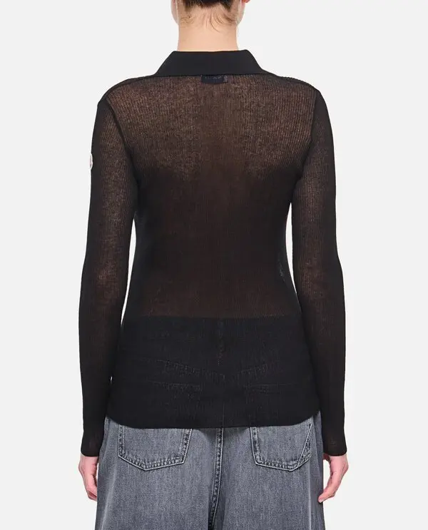 Moncler Long Sleeve Polo Shirt