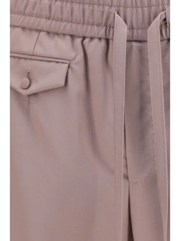 Dolce & Gabbana Wool Jogging Pants - Brown