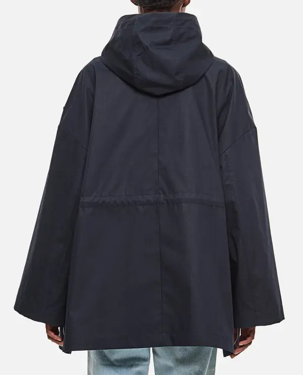 Moncler Hooded Parka With Drawstring Waist - Multicolor