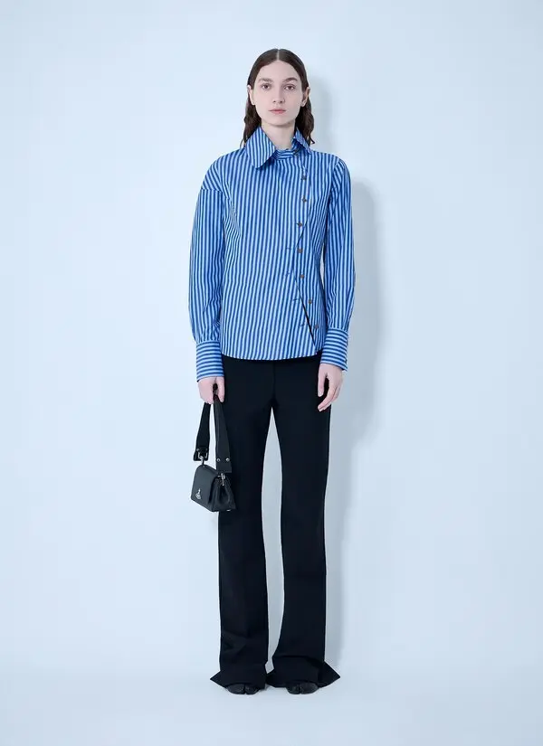 VIVIENNE WESTWOOD Bella Striped Cotton Poplin Shirt