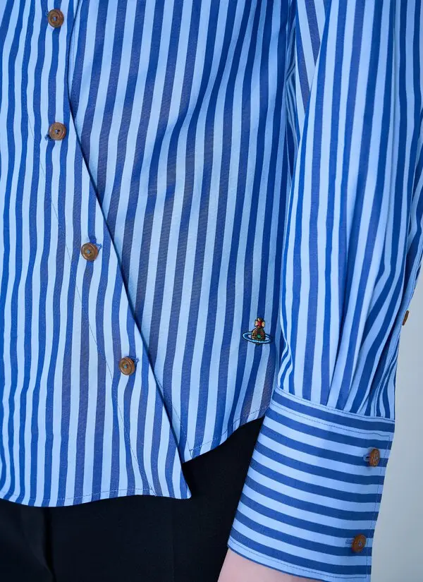 VIVIENNE WESTWOOD Bella Striped Cotton Poplin Shirt