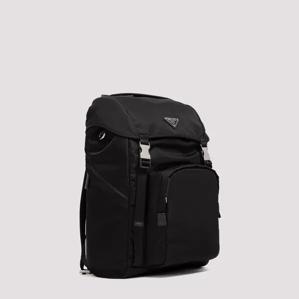 Prada Nylon Backpack With Buckle Closure