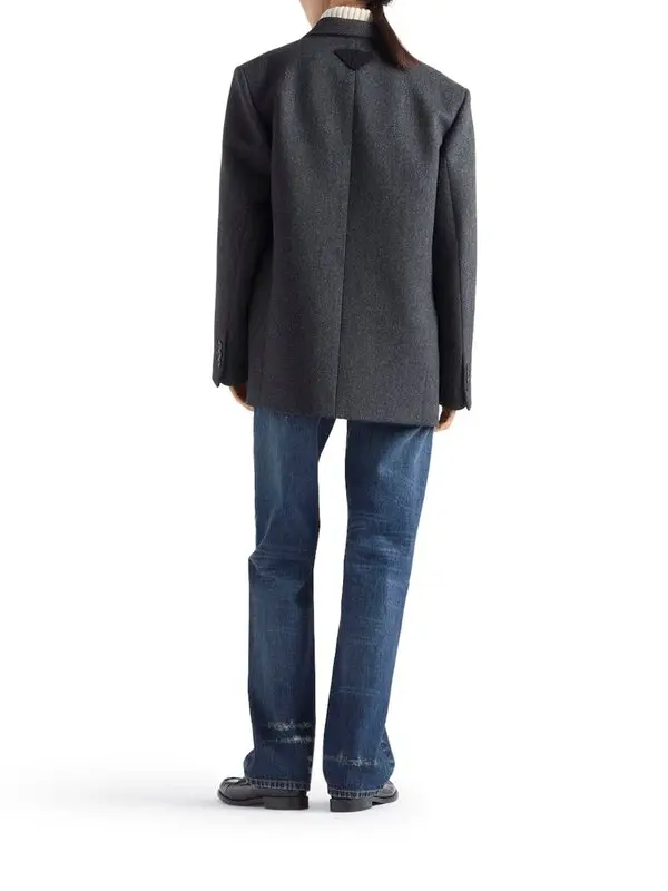 Prada Straight Leg Washed Jeans - Blue