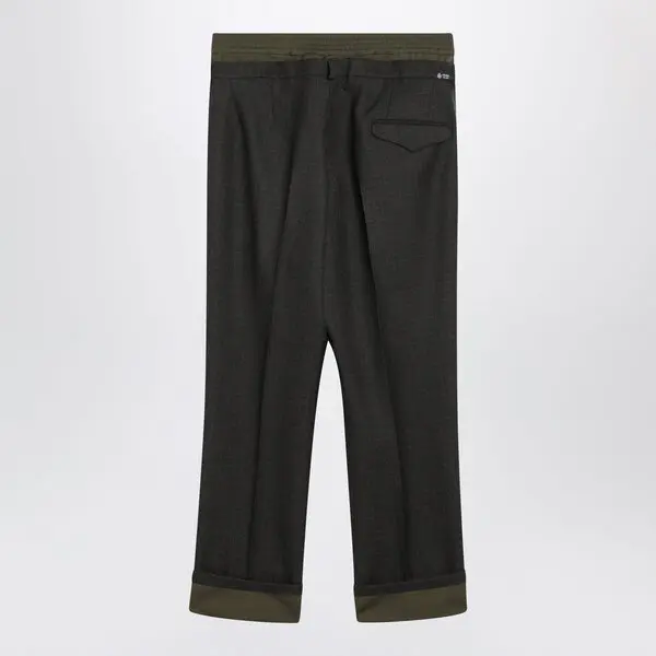 Prada Wool Trousers With Double Waistband