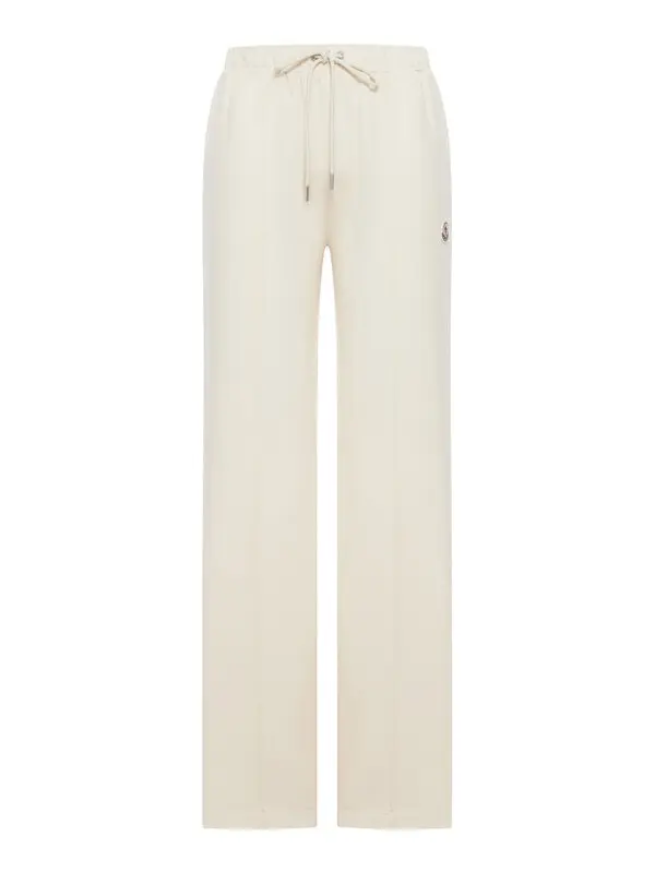 Moncler Cotton Tracksuit Trousers - White