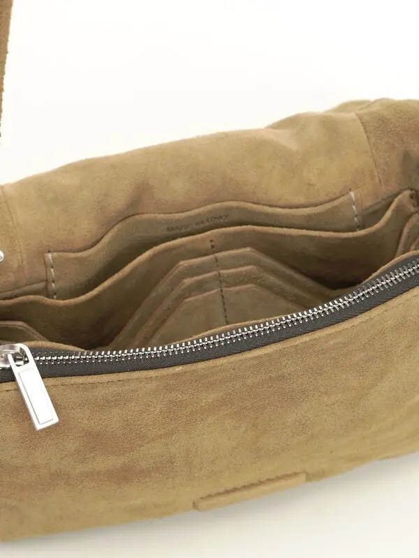 Rick Owens Padded Suede Pillow Bag - Cream