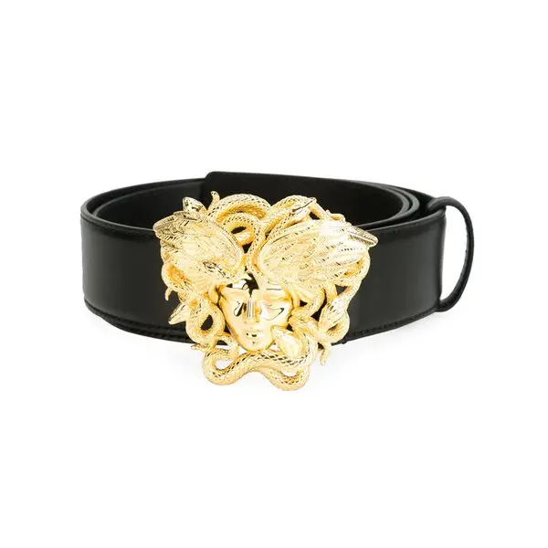 Versace Medusa Buckle Belt - Black