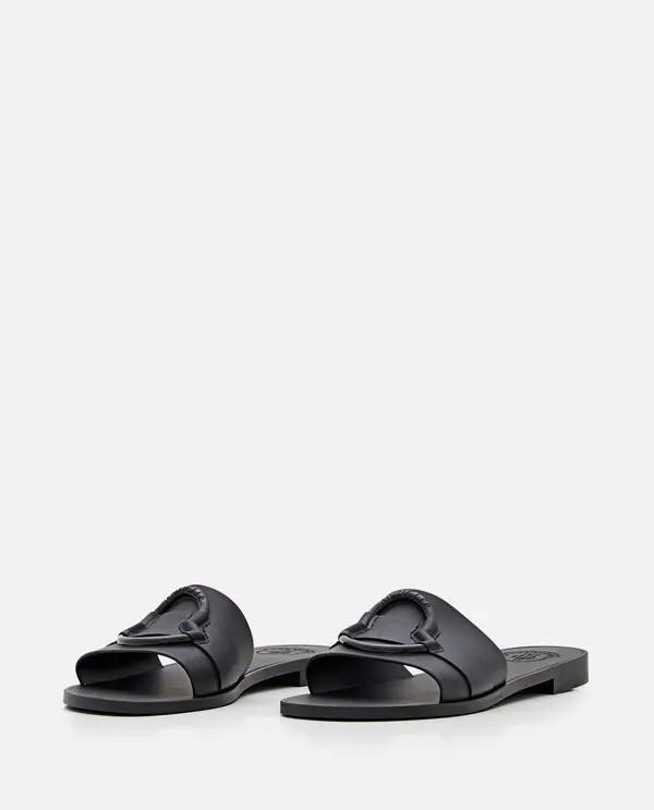 Moncler Rubber Slides With Logo Detailing