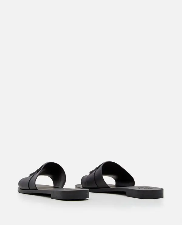 Moncler Rubber Slides With Logo Detailing