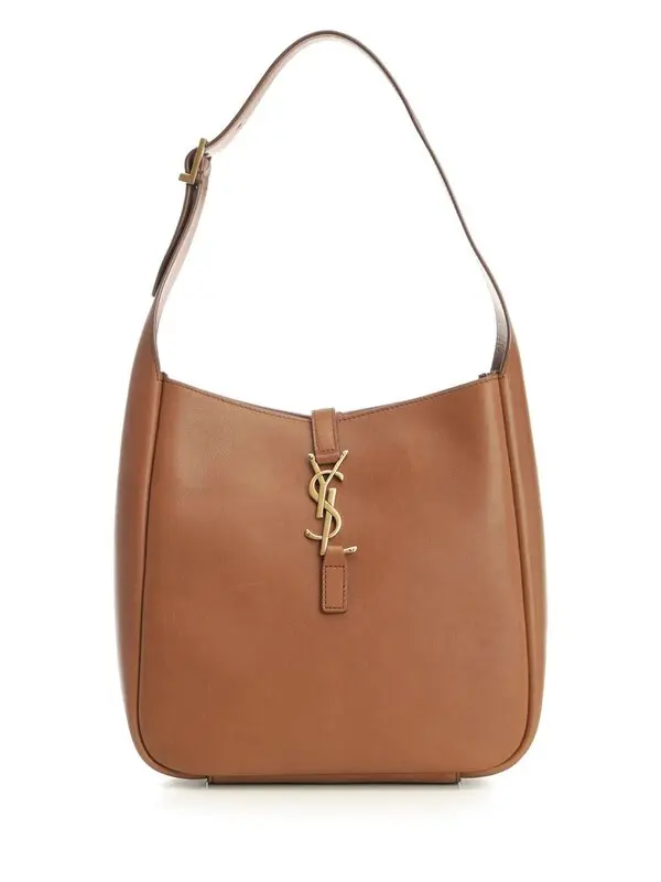 Saint Laurent Calfskin Shoulder Bag - Brown