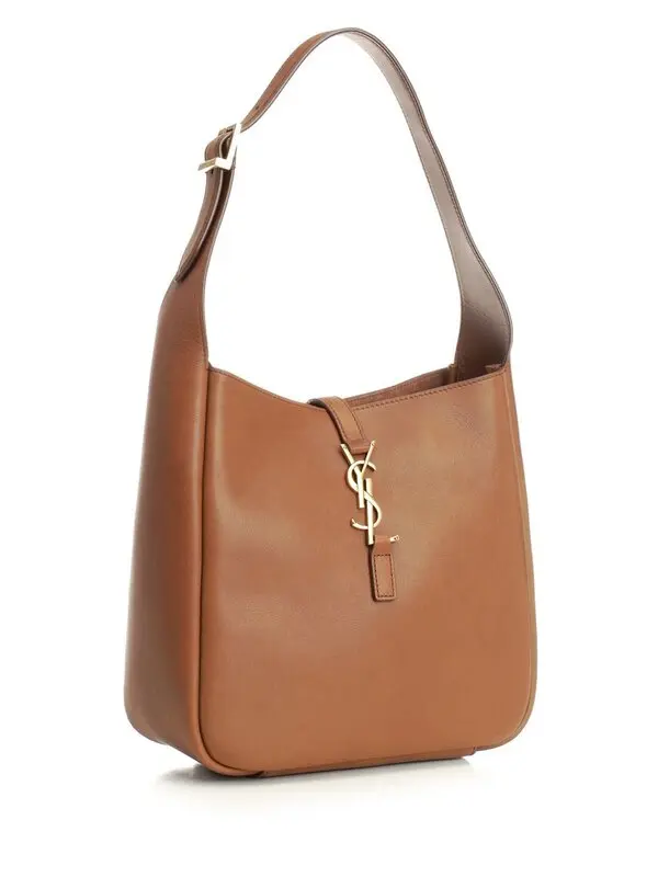Saint Laurent Calfskin Shoulder Bag - Brown