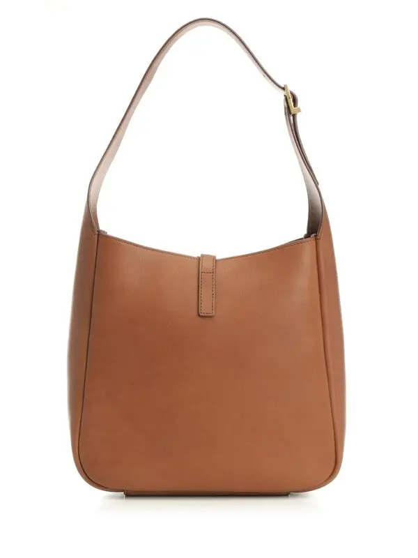 Saint Laurent Calfskin Shoulder Bag - Brown