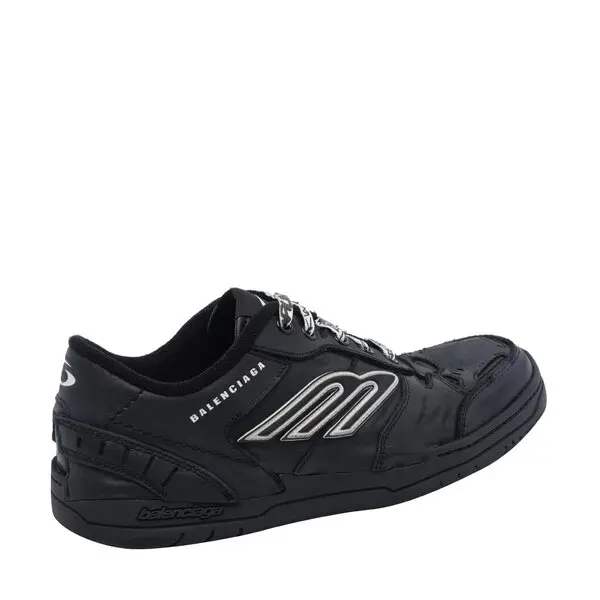Balenciaga Hamptons Worn-out Sneakers - Black