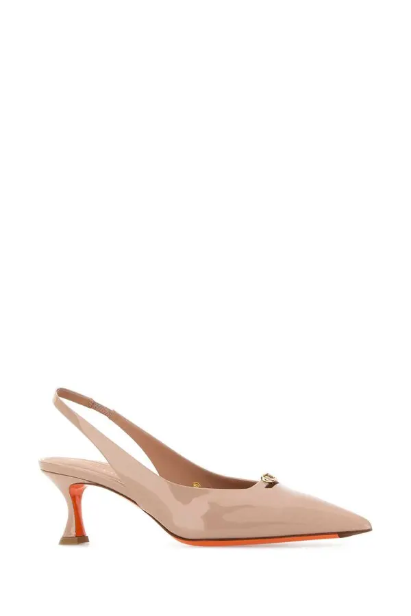 Santoni Antiqued Leather Sabino Pumps