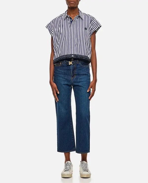 Sacai Boot-cut Denim Trousers - Multicolor