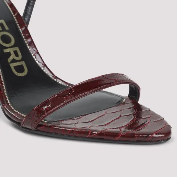 TOM FORD Semi Shiny Printed Calf Leather Sandals
