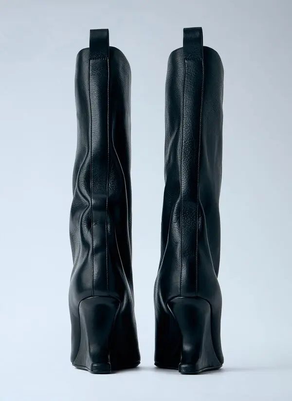 Rick Owens Cantilever 8 Sharp Flared Boots - Black