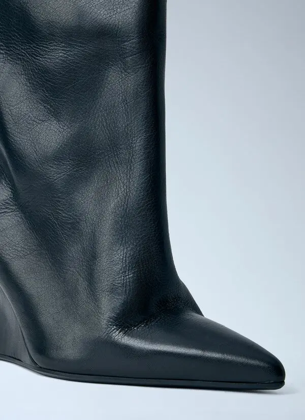 Rick Owens Cantilever 8 Sharp Flared Boots - Black