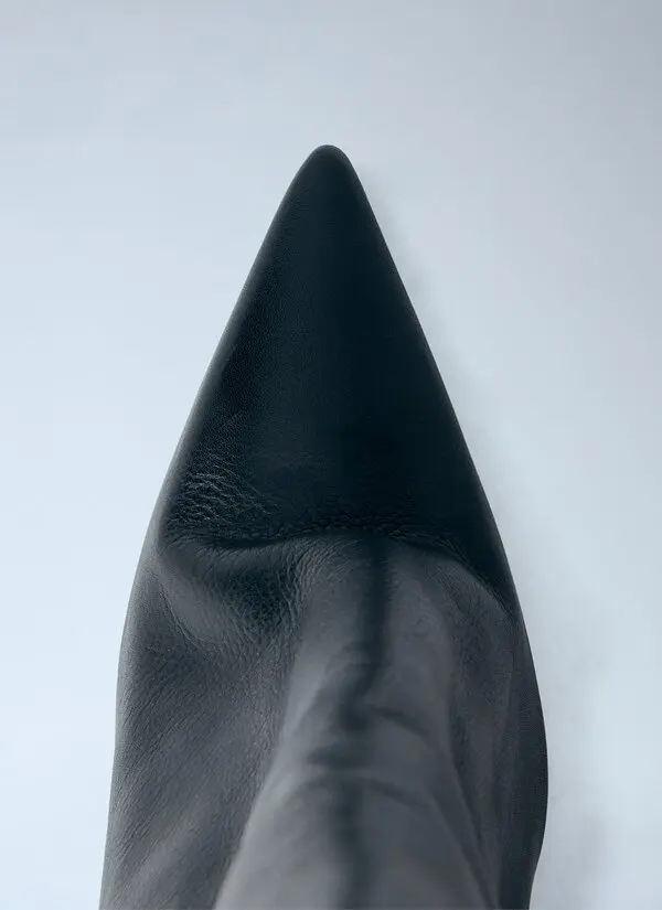 Rick Owens Cantilever 8 Sharp Flared Boots - Black