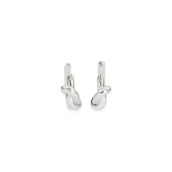Celine Hoops Earrings - Silver