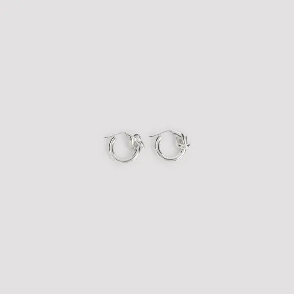 Celine Hoop Earrings With Knot Detail