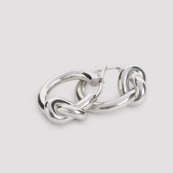 Celine Hoop Earrings With Knot Detail