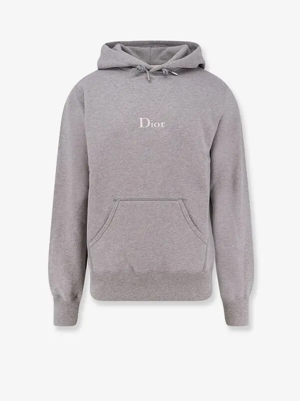 Dior Embroidered Logo Cotton Hoodie