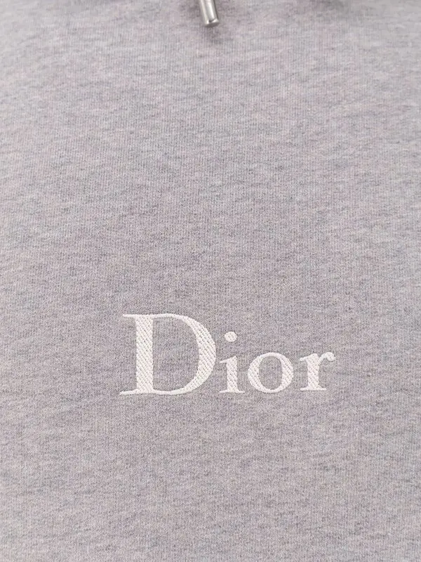Dior Embroidered Logo Cotton Hoodie