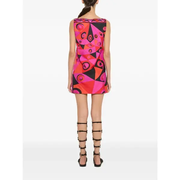 Emilio Pucci Day Dress With Occhi Print