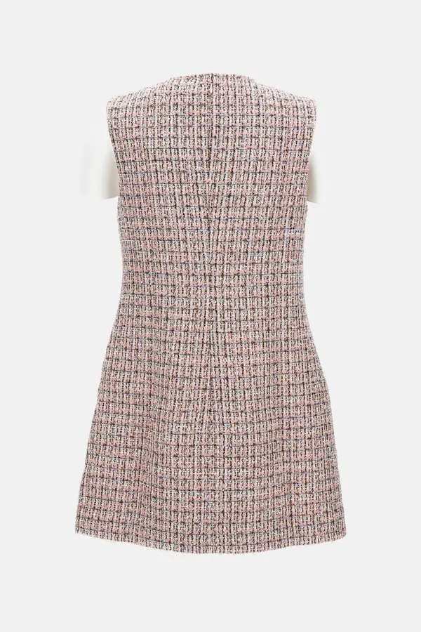 SELF-PORTRAIT Midi Dress Boucle Motif