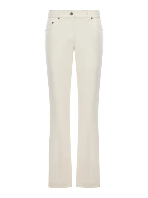 Valentino Garavani Five-pocket Flare Trousers - Cream