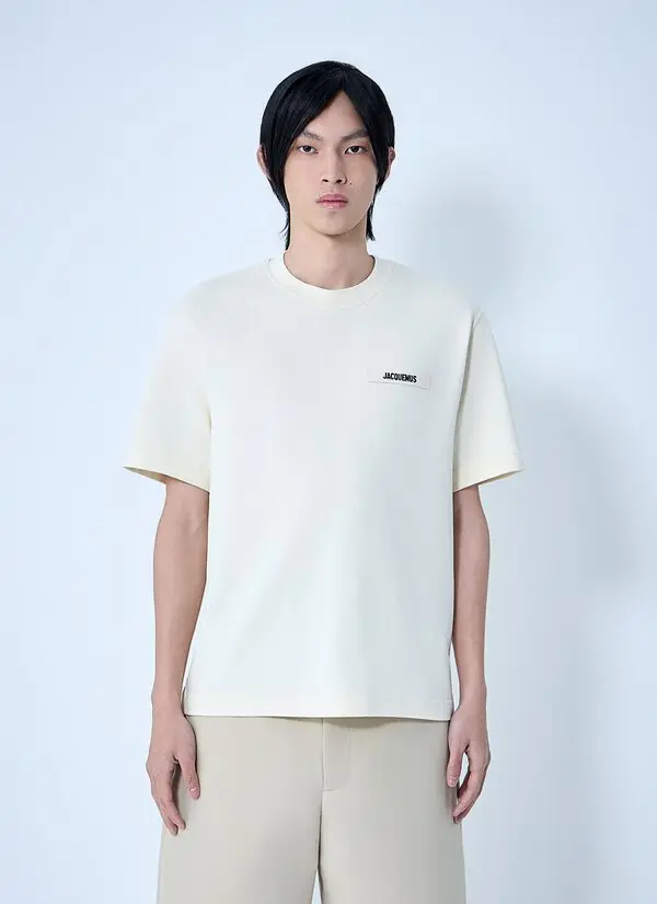 Jacquemus Le T-shirt Gros Grain - Cream