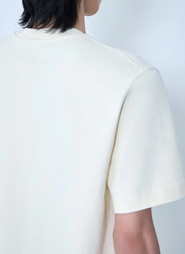 Jacquemus Le T-shirt Gros Grain - Cream