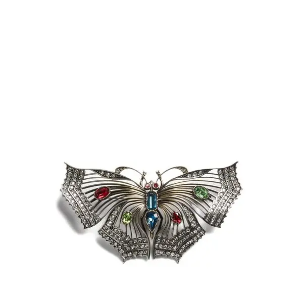 Valentino Garavani Butterfly Brooch - Silver