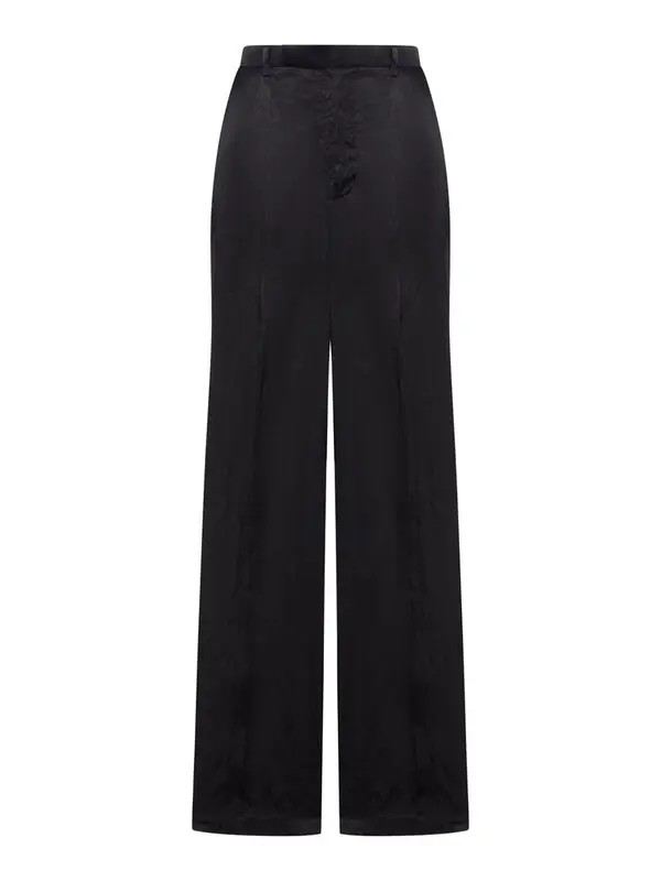 Rick Owens Tailored Wide Leg Pants - Black