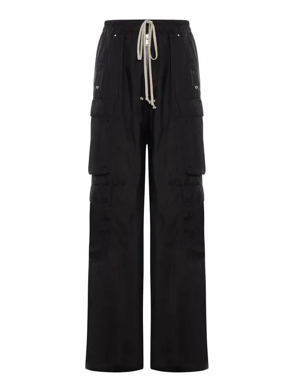 Rick Owens Cupro Cargo Pants
