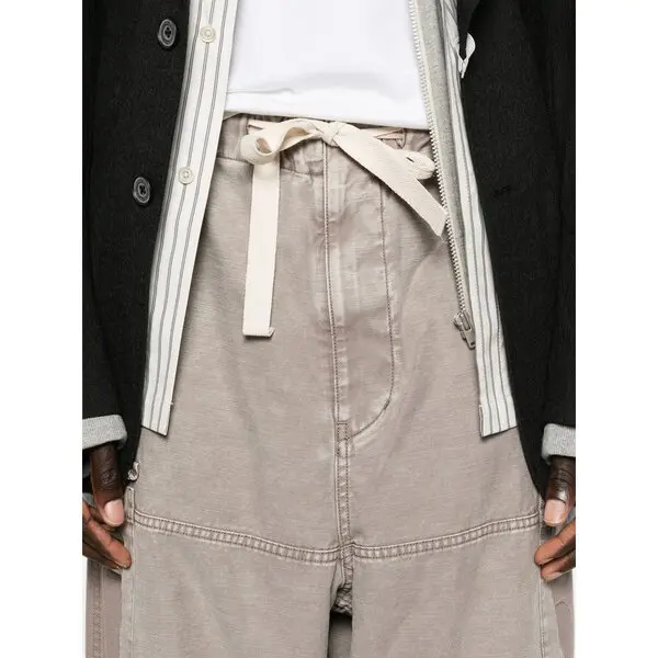 Mihara Yasuhiro Grey Cargo Trousers - Cream