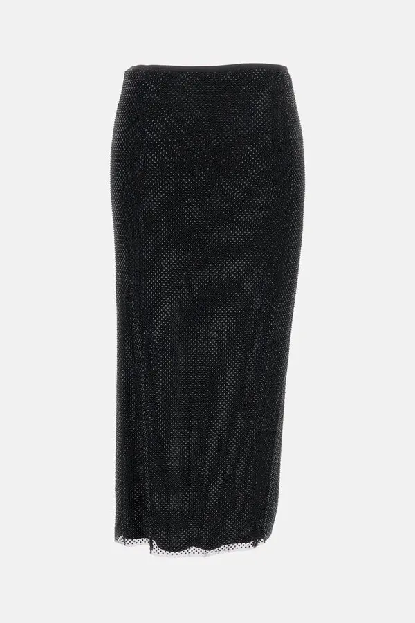 SELF-PORTRAIT Crystal Trim Mini Dress - Multicolor