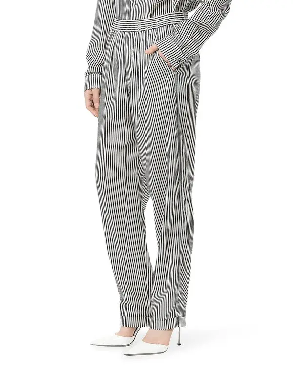 TOM FORD Striped Silk Trousers - Multicolor