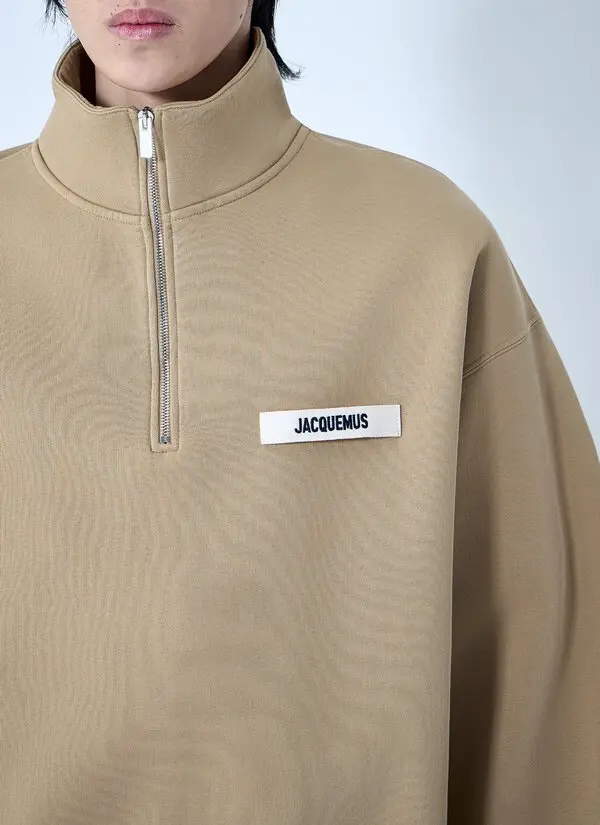 Jacquemus Le Camionneur Gros Grain Zip Sweatshirt