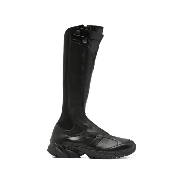 Our Legacy Leather Paneled Zip Up Boots