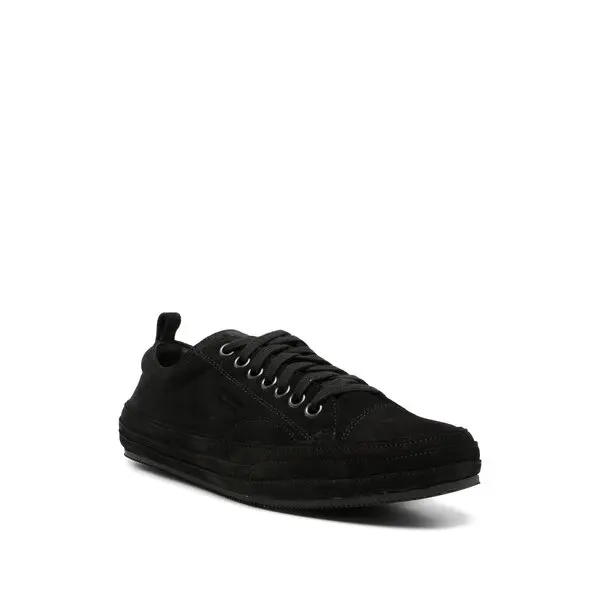 TOM FORD Suede Low-top Sneakers With White Stripe Detail - Black