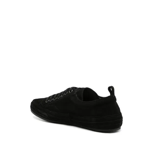 TOM FORD Suede Low-top Sneakers With White Stripe Detail - Black