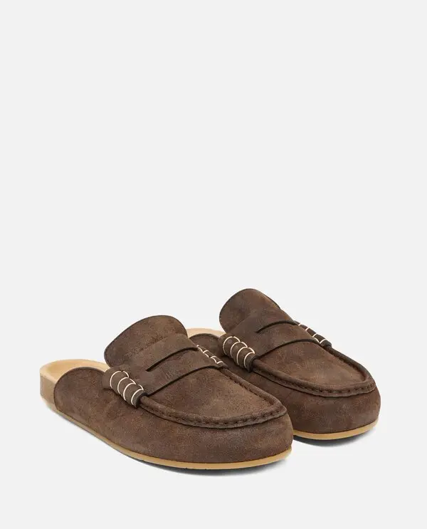 JW Anderson Suede Sabot Loafers - Multicolor